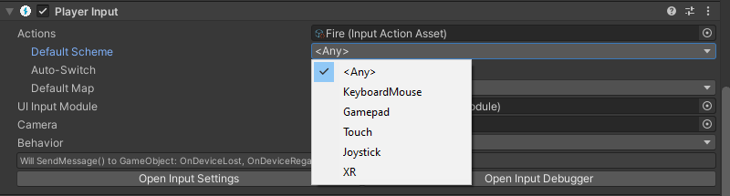 Capturing player inputs using the new Input System